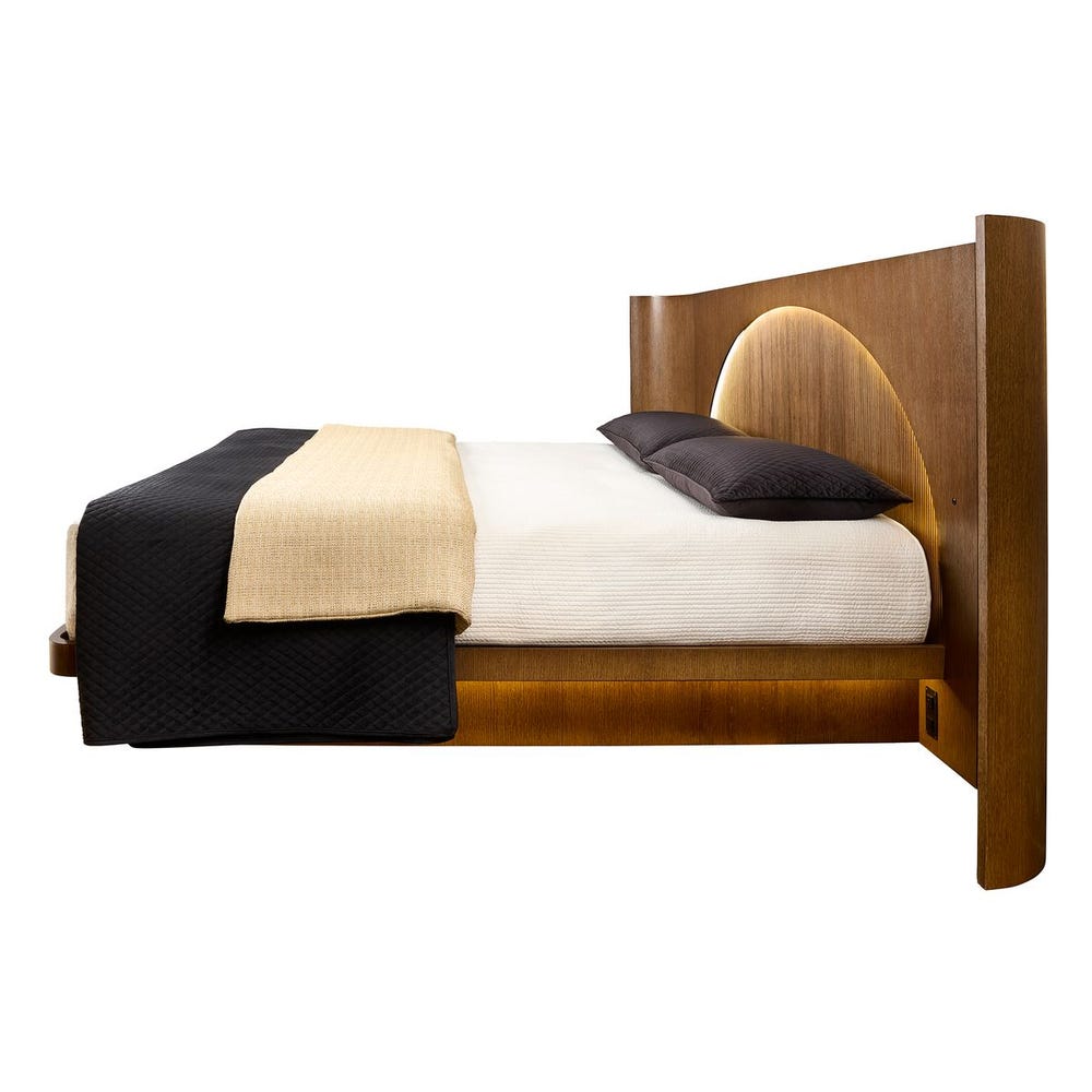 elevated platform bed frame king
