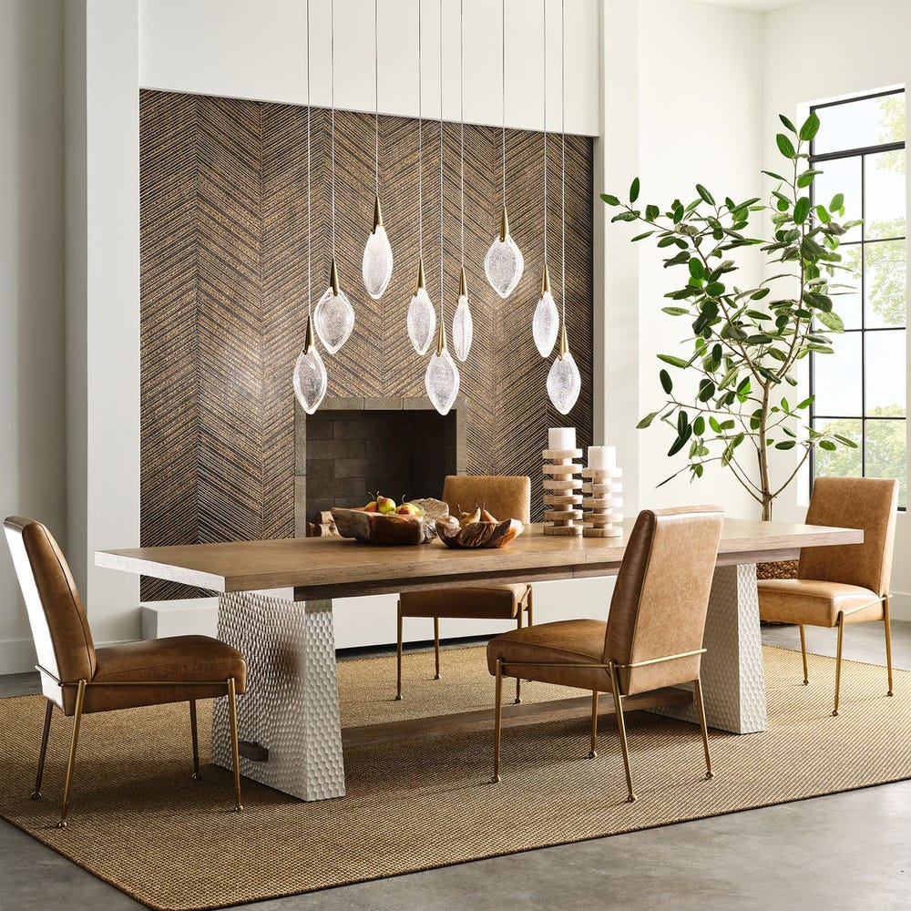 dining table with 2 extensions